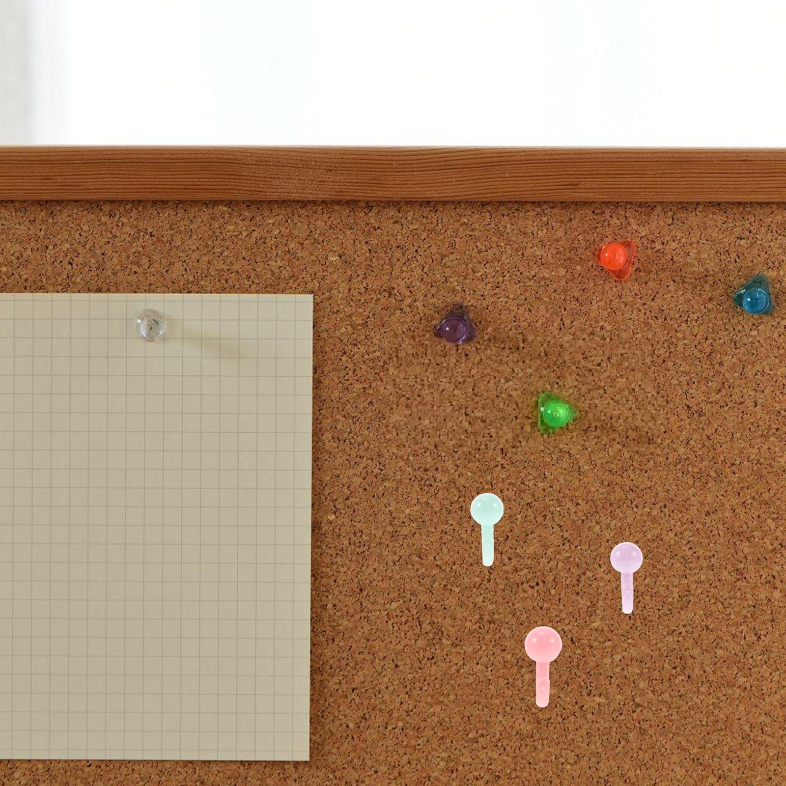 Hemoton 50pcs Colorful Macaron Hook Pins for Bulletin Board and ...