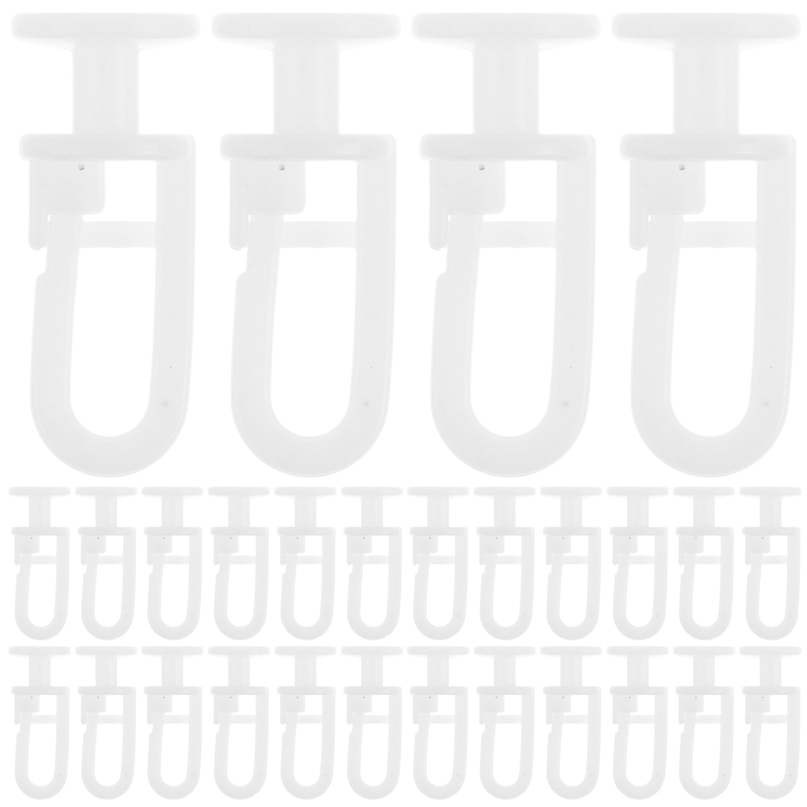 Hemoton 50pcs Curtain Track Sliders Ceiling Mounted Curtain Track ...