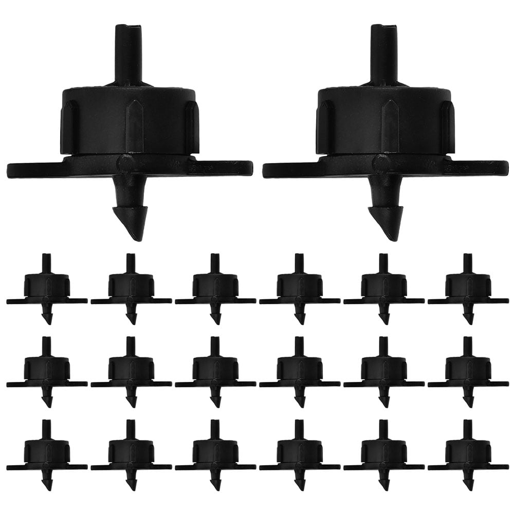 Hemoton 50pcs Drip Irrigation Emitters Adjustable Irrigation Drippers ...