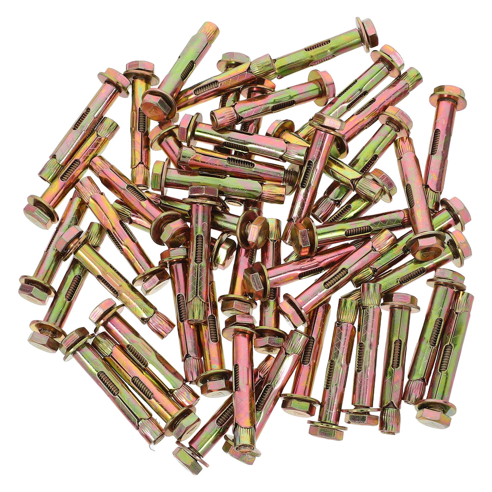 SOPOTUTU 50Pcs M8 Metal Expansion Bolts High Load Capacity Anchors for ...