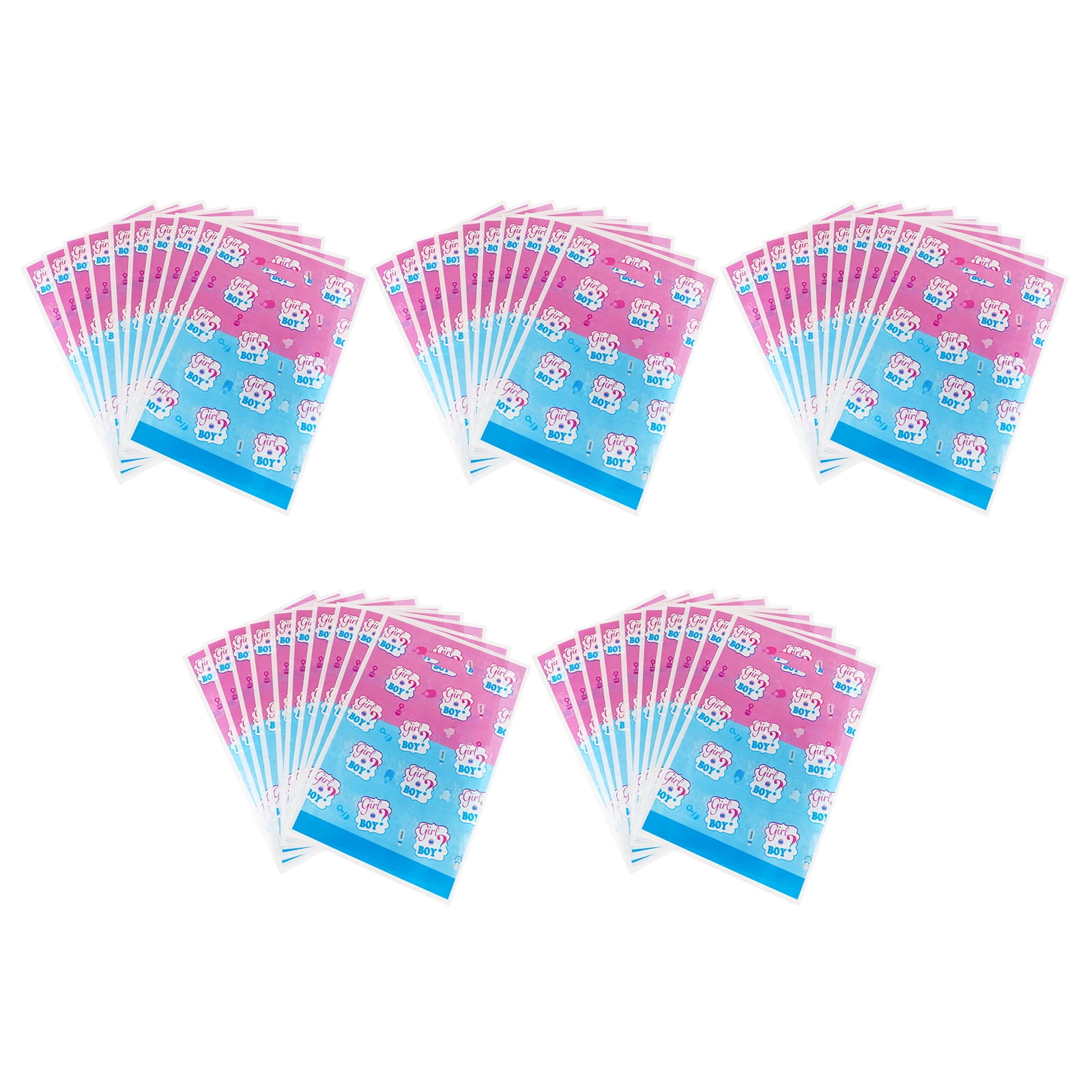 Hemoton 50pcs Gender Reveal Bags Plastic Party Favor Bags for Boy or ...