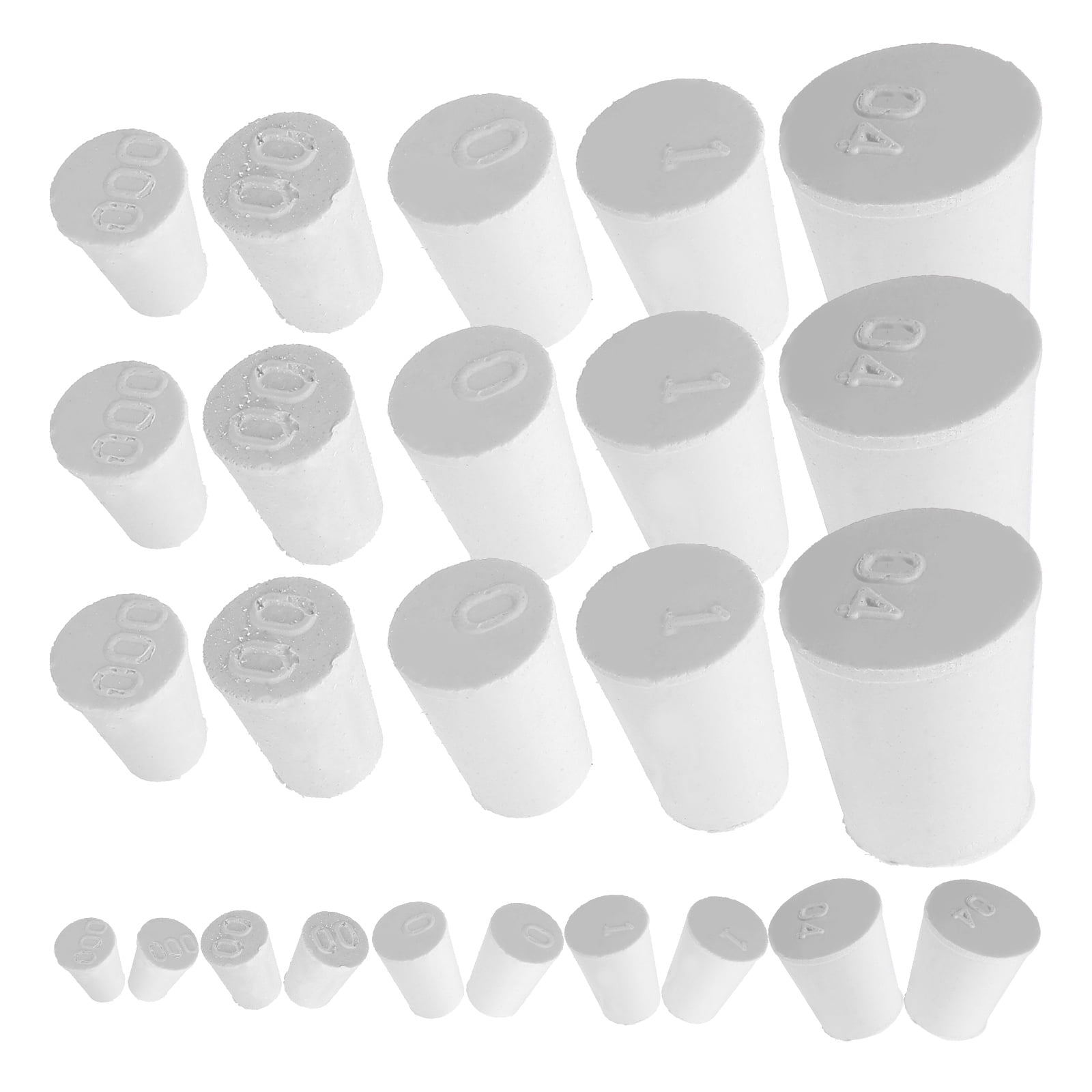 Hemoton 50pcs Lab Rubber Stoppers Laboratory Rubber Sealing Stoppers ...