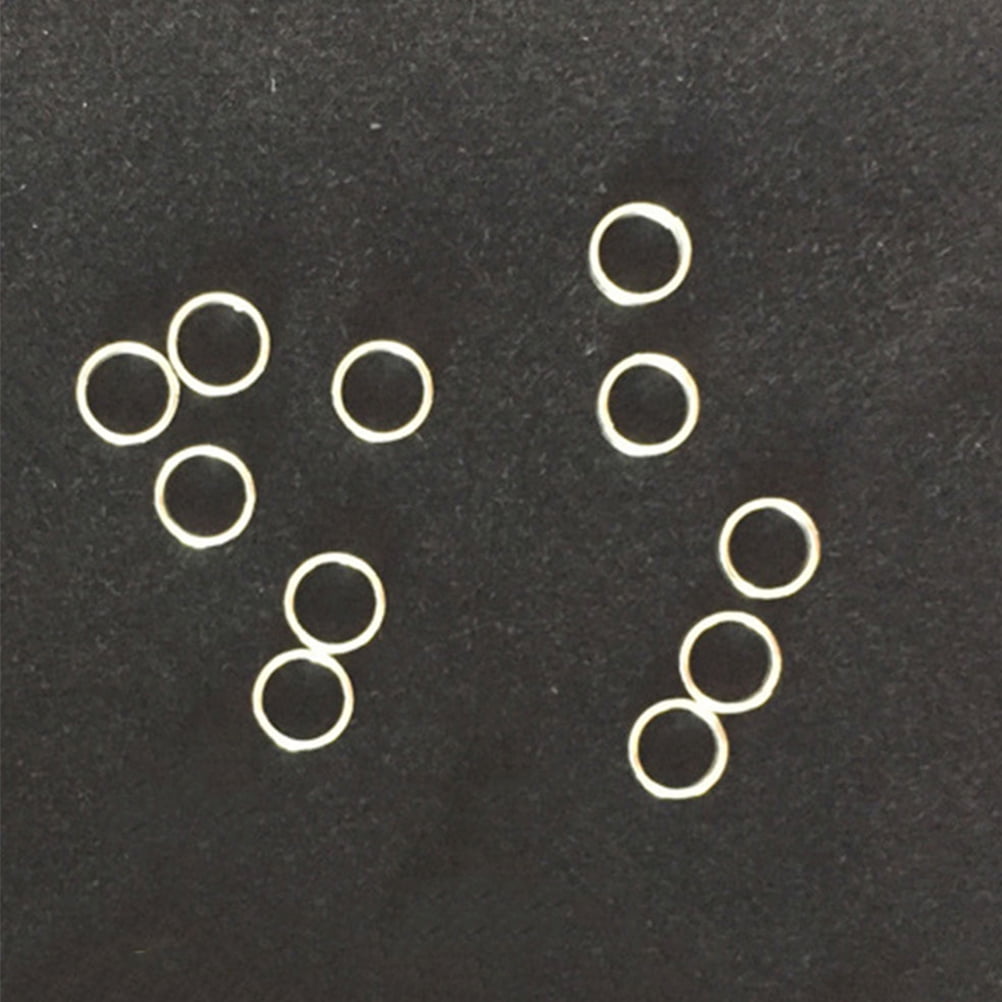 Hemoton 50pcs Metal Shaft Guard Ring Set Metal Rings Bulk Metal Rings O ...