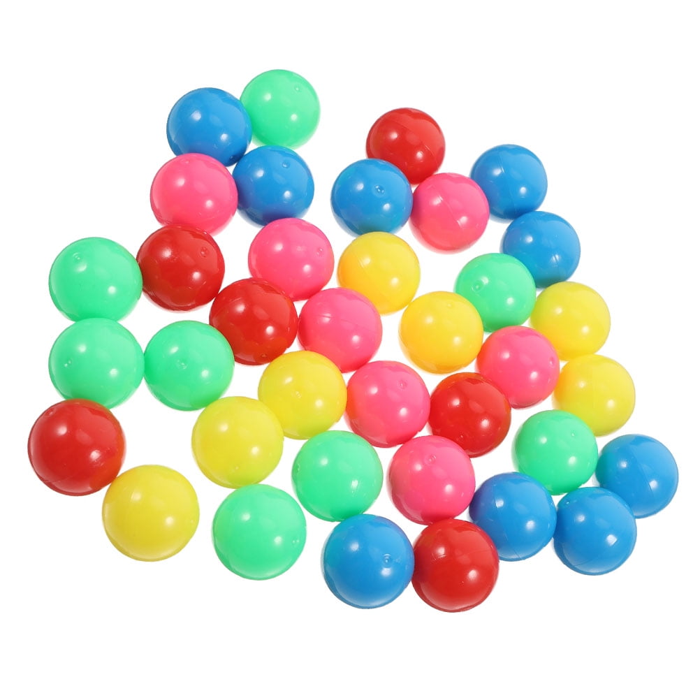 Hemoton 50pcs Mini Plastic Balls For Kids 2cm Colored Counting Balls ...
