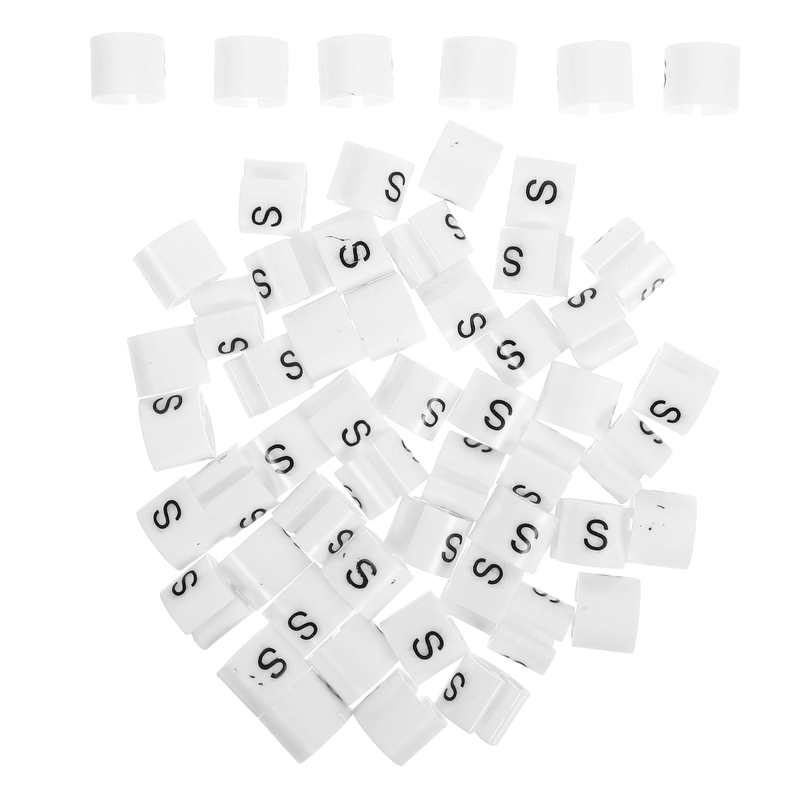 Hemoton 50pcs Plastic Clothes Hanger Size Markers Coding Garment Size ...