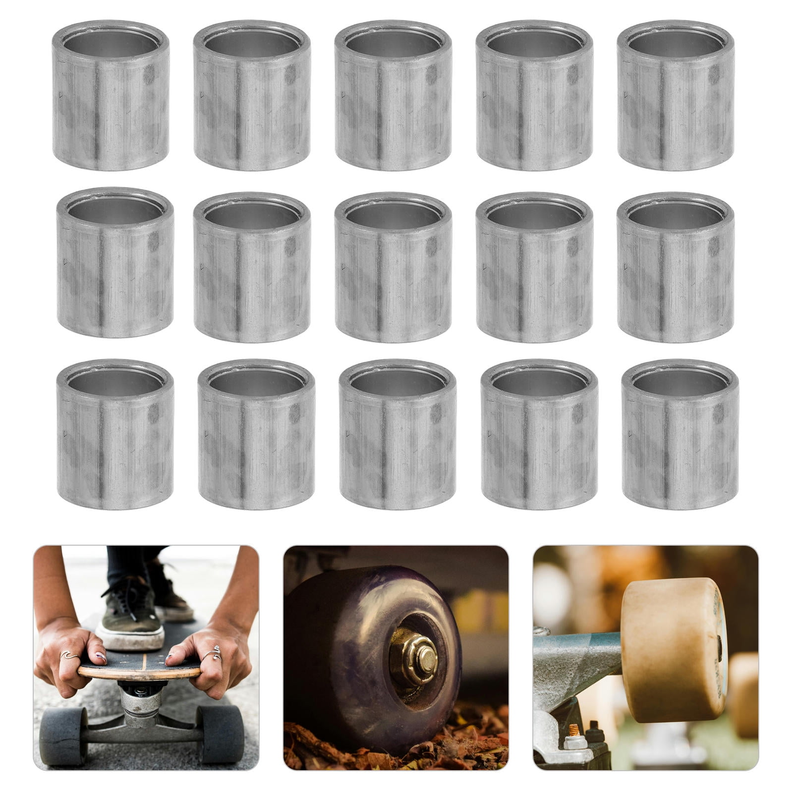 Hemoton 50pcs Precision Skateboard Bearing Sleeves Wheel-Stabilizing ...