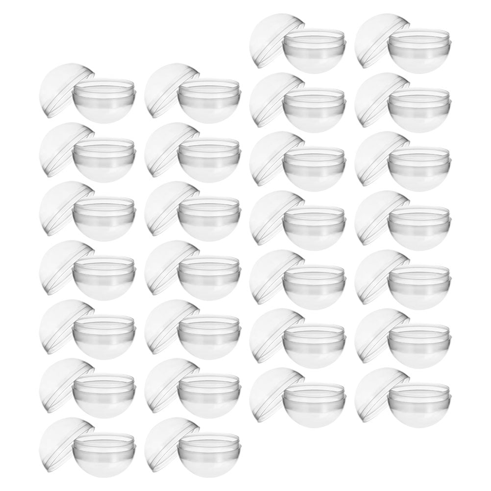 Hemoton 50pcs Small Round Containers For Toys Mini Capsules For Beads ...