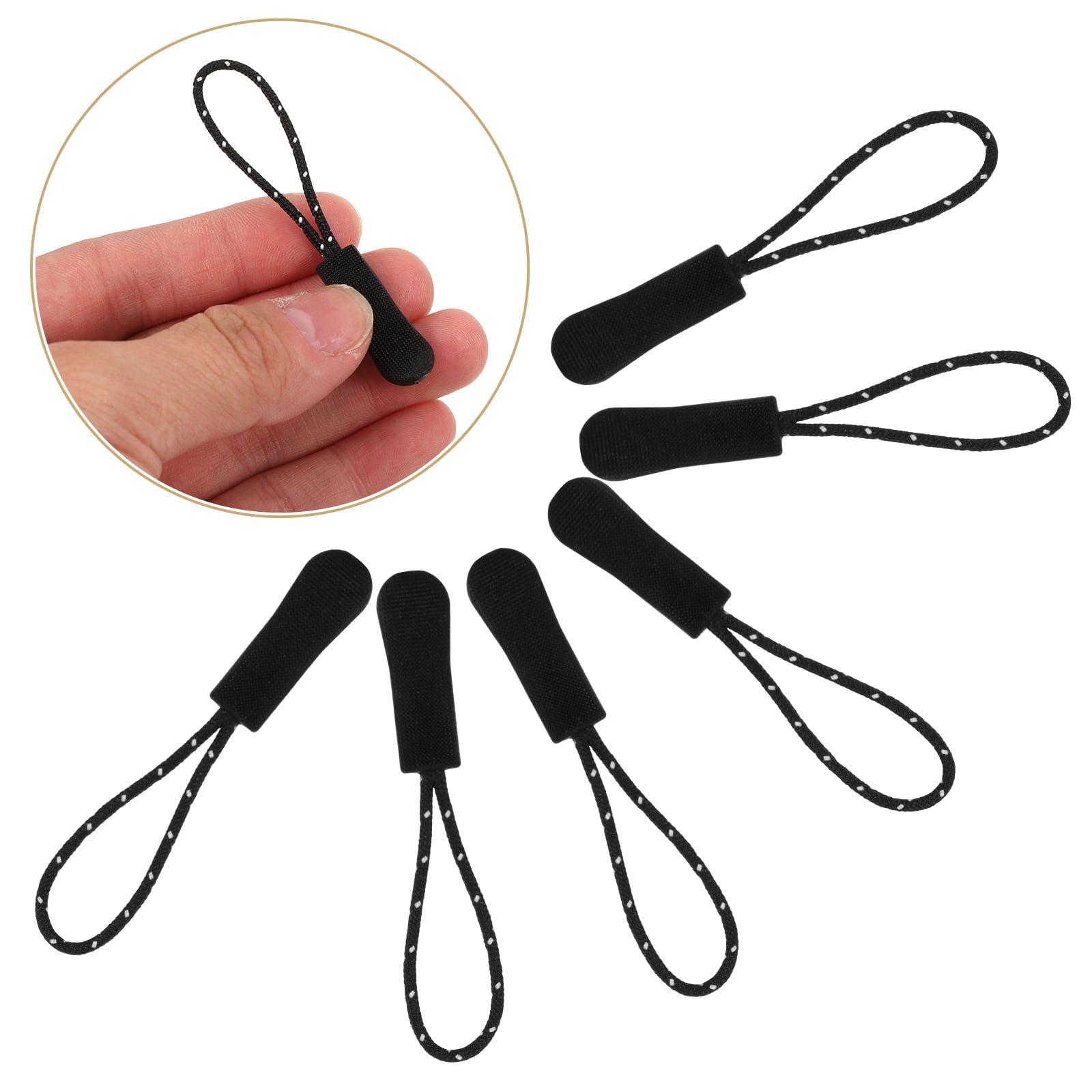 Hemoton 50pcs Zipper Pull Cord Extender Universal Zipper Pull ...