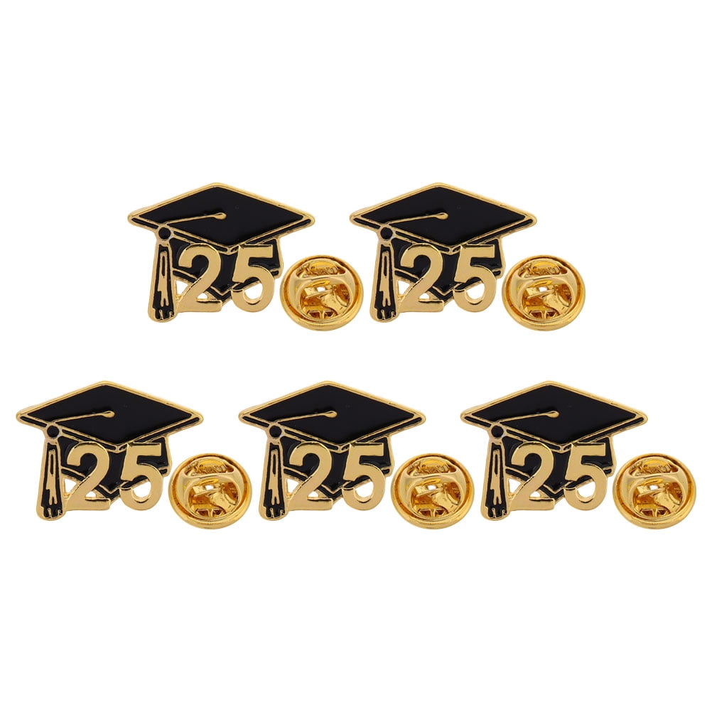 Hemoton 5pcs 2025 Graduation Cap Badge Graduation Souvenir Graduation ...