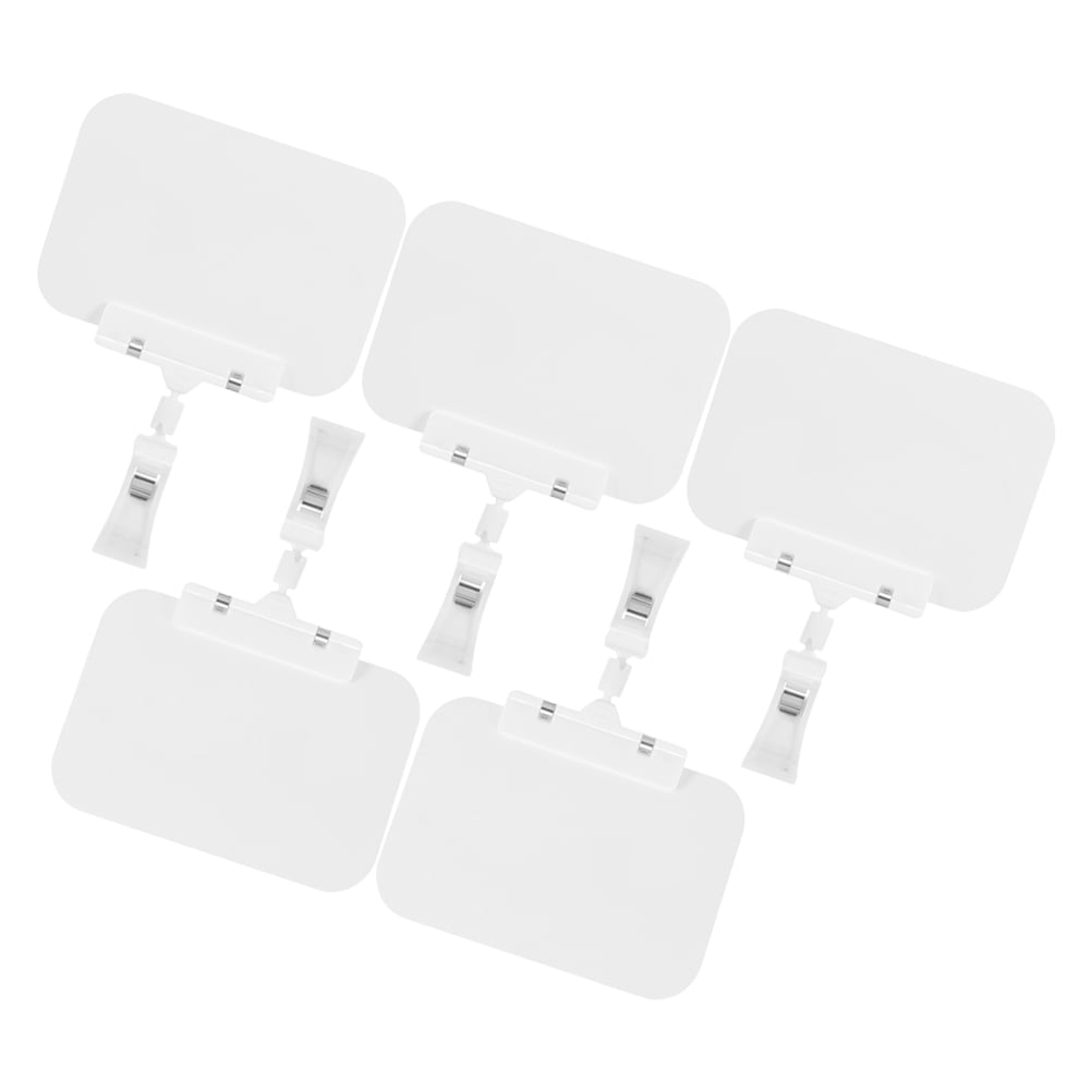 Hemoton 5pcs Chalkboard Signs Holder Display Clips Rotating Tag ...
