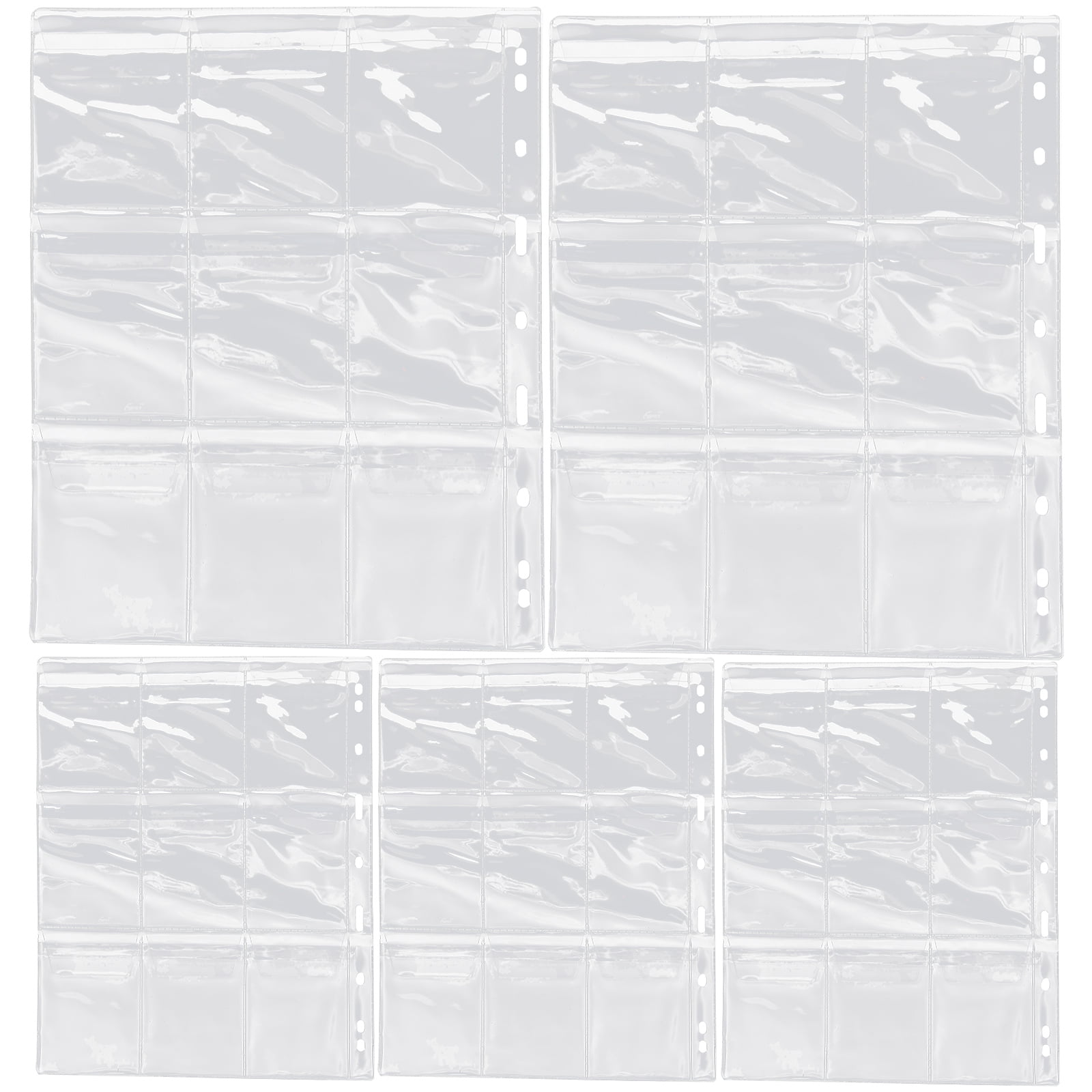 Hemoton 5pcs Coin Collection Sheets Coin Collection Pages 9 Hole Coin ...