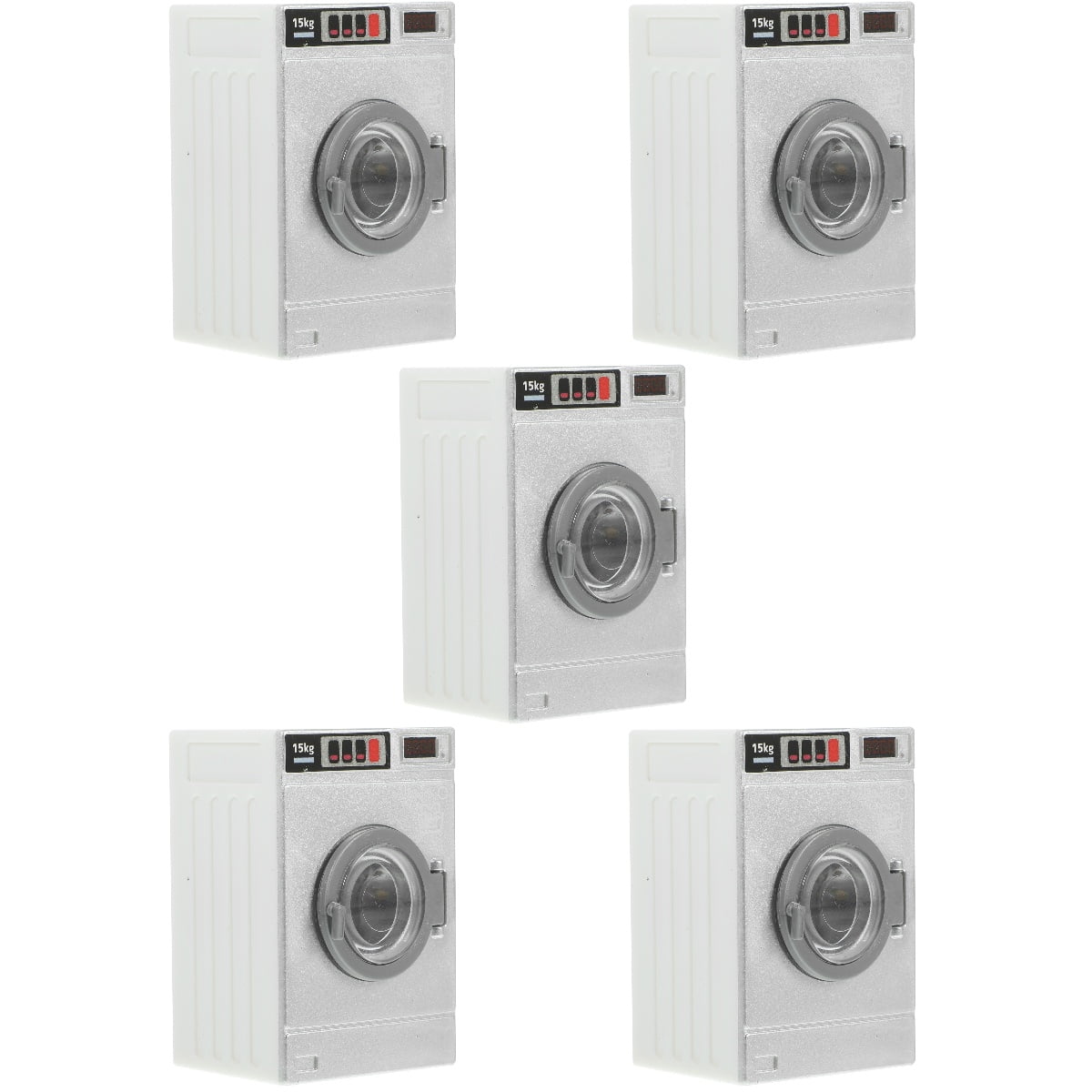 Hemoton 5pcs Doll House Washing Machine Plastic Miniature Washer Dryer ...