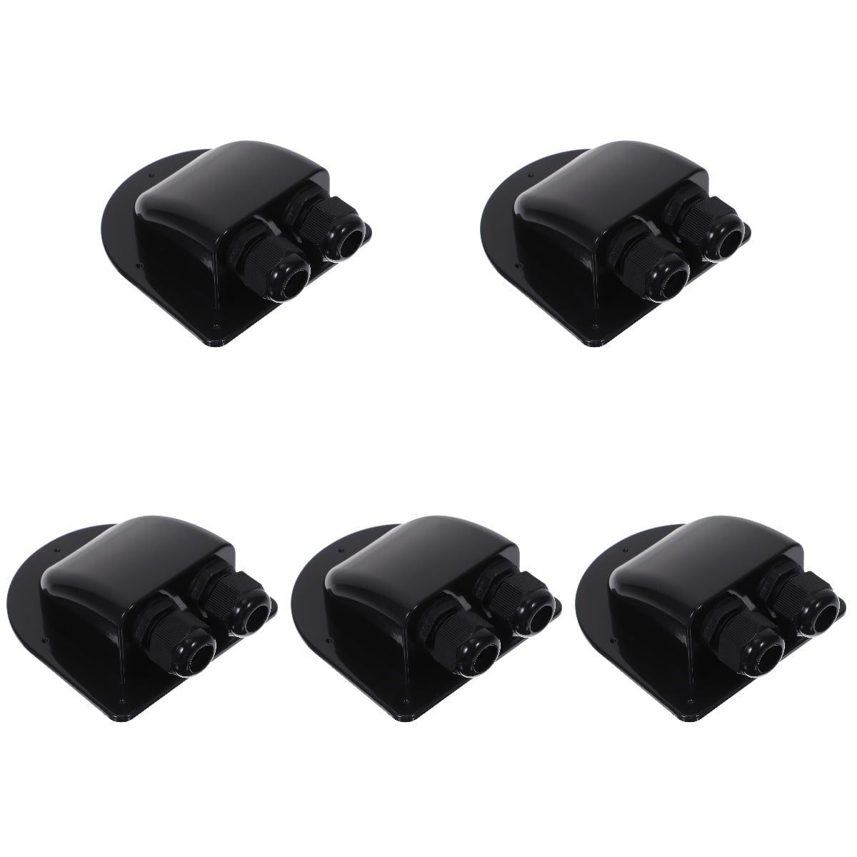 Hemoton 5pcs Double Entry Gland Box Rv Solar Panel Wiring Camper Roof ...