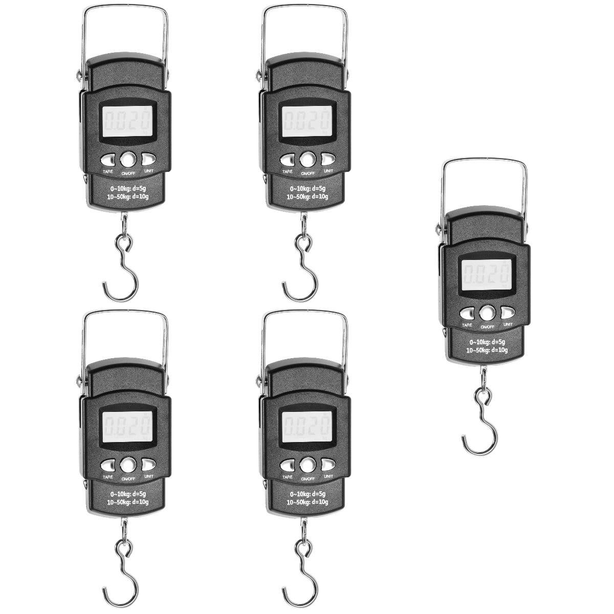 Hemoton 5pcs Fishing Scale 50kg Home Electronic Scale Small Hanging ...