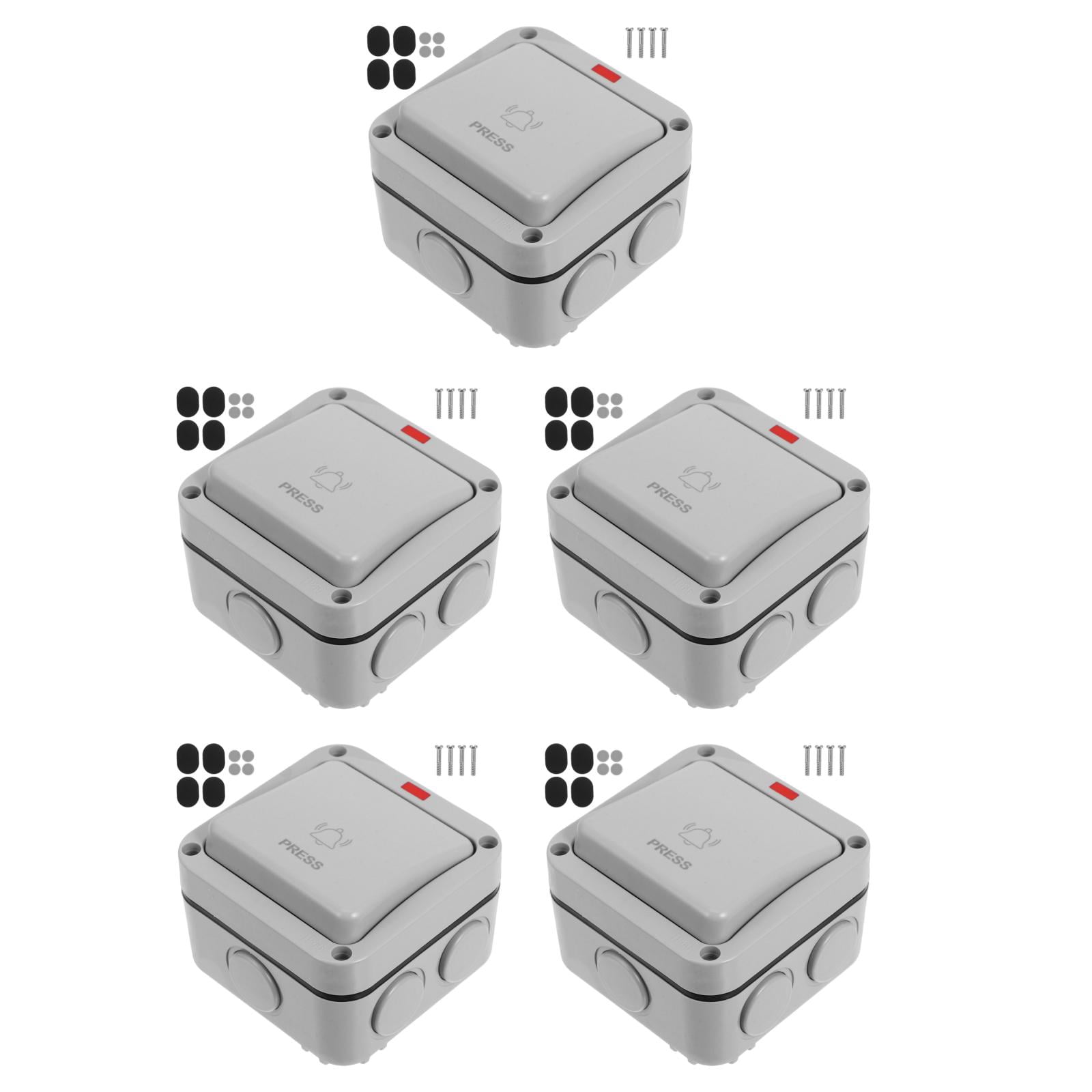 Hemoton 5pcs Garage Door Button Push To Start Button Wall Push Button ...