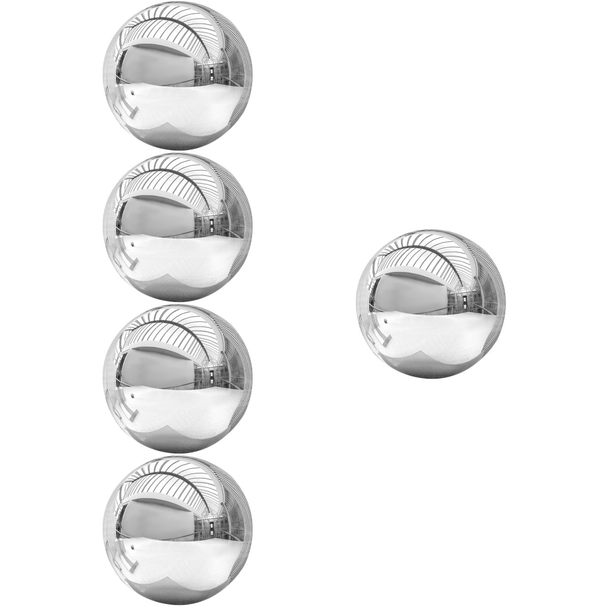 Hemoton 5pcs Gazing Ball Shiny Gazing Ball Decorative Gazing Globe ...