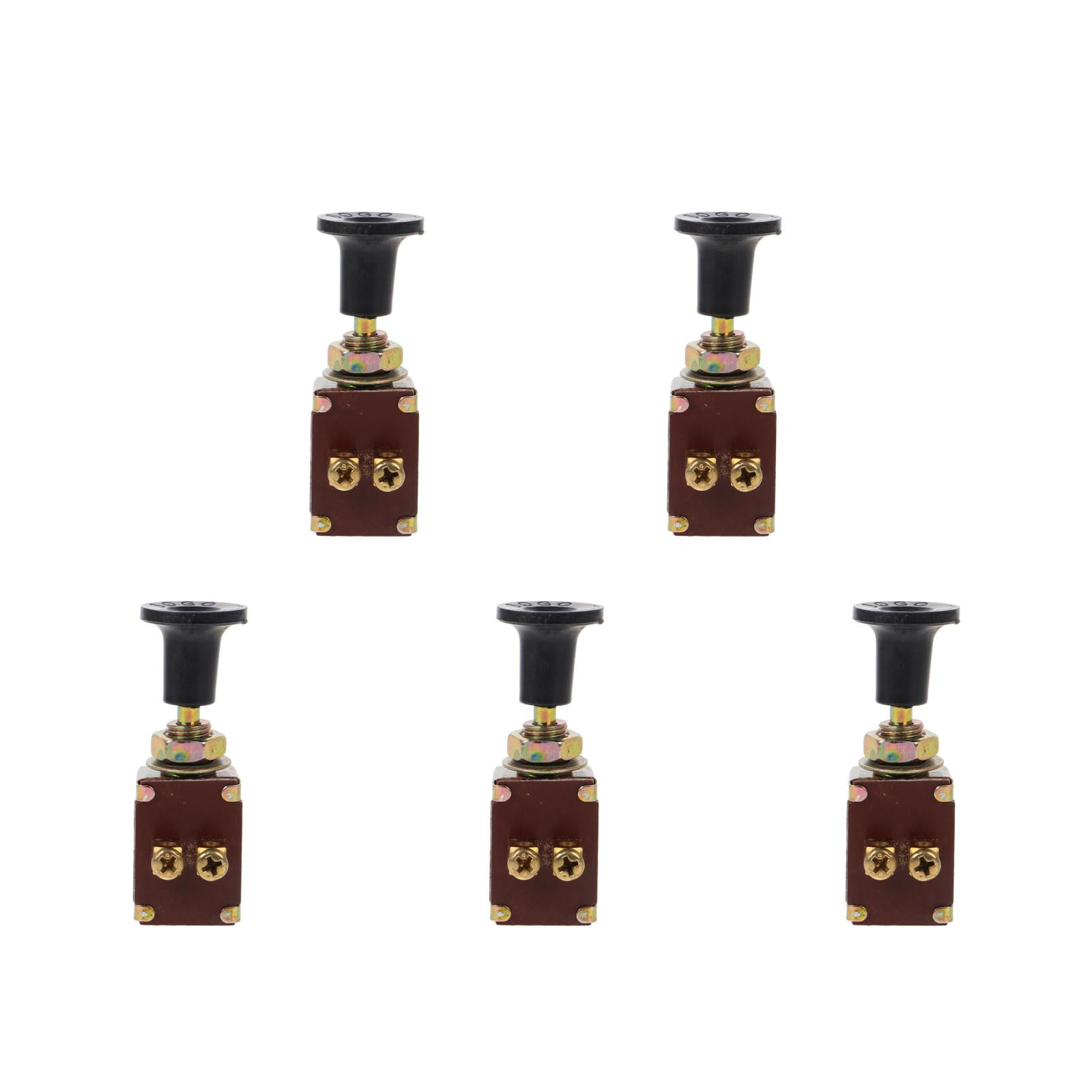 Hemoton 5pcs Heavy Duty Push Pull Switch 12V 24V Pull Switch Headlight ...