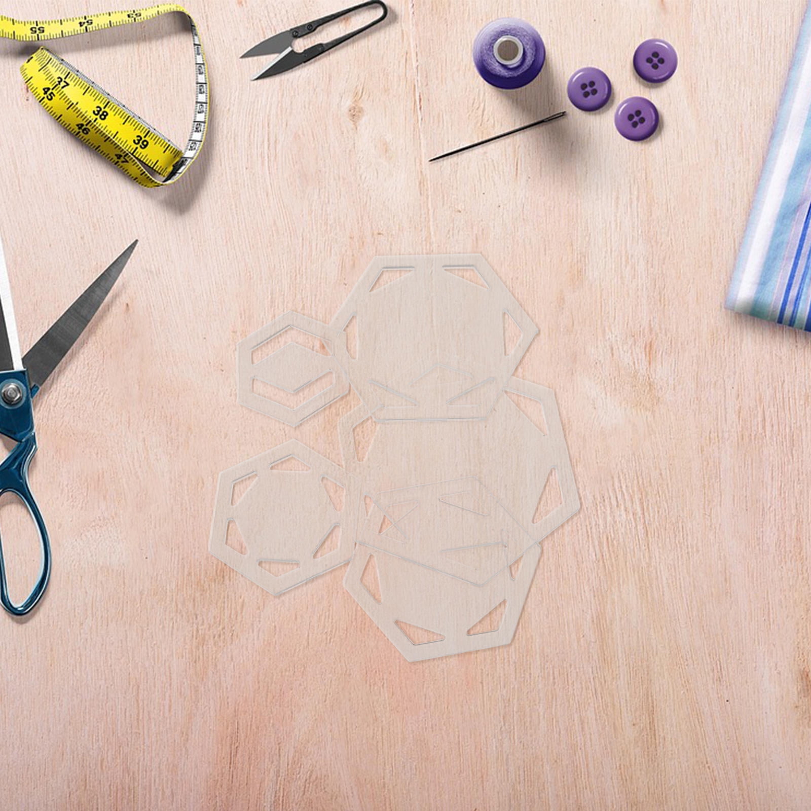 Hemoton 5pcs Hexagon Acrylic Quilting Templates for Sewing Projects ...