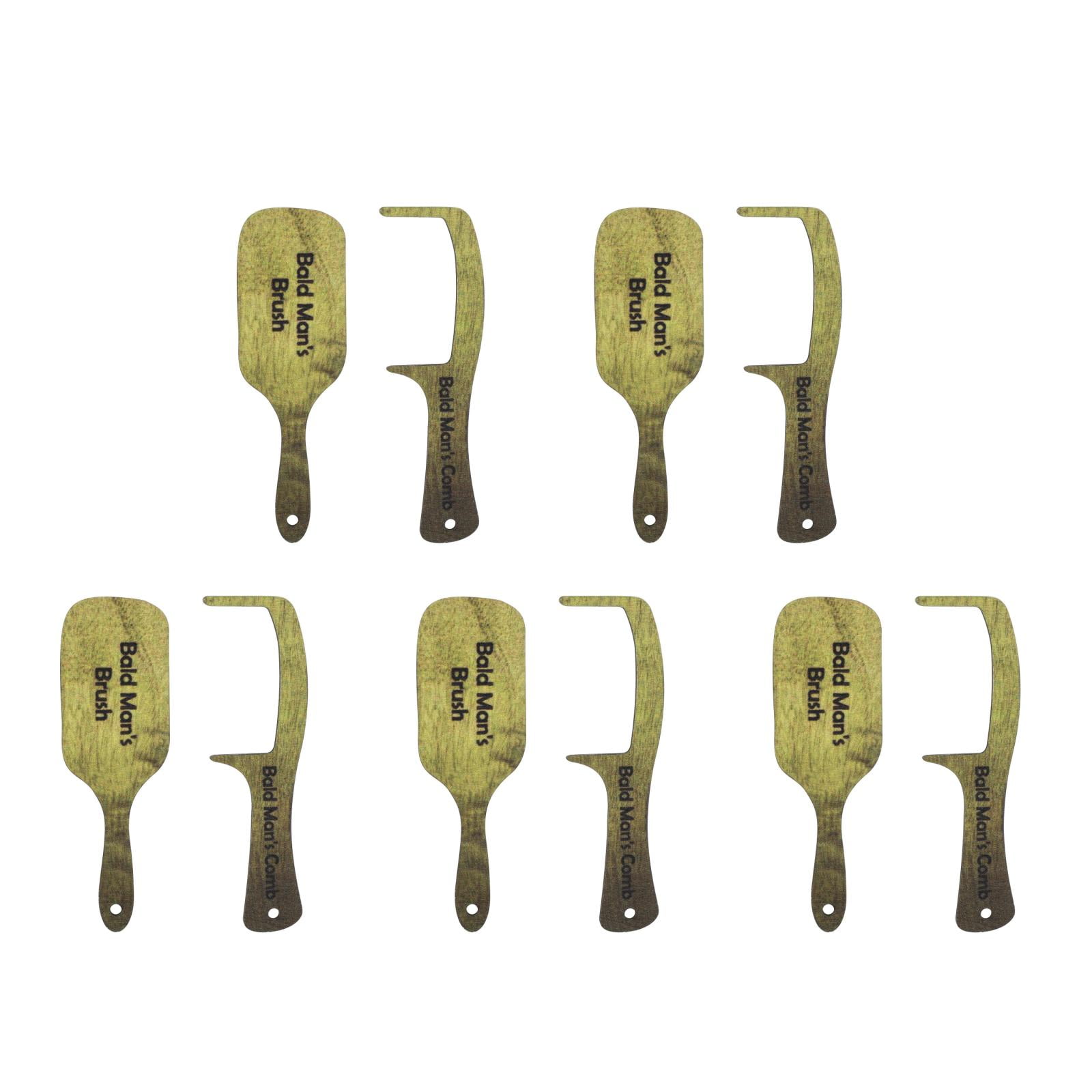 Hemoton 5pcs Hilarious Bald Man'S Grooming Set, Funny Wooden Comb And ...