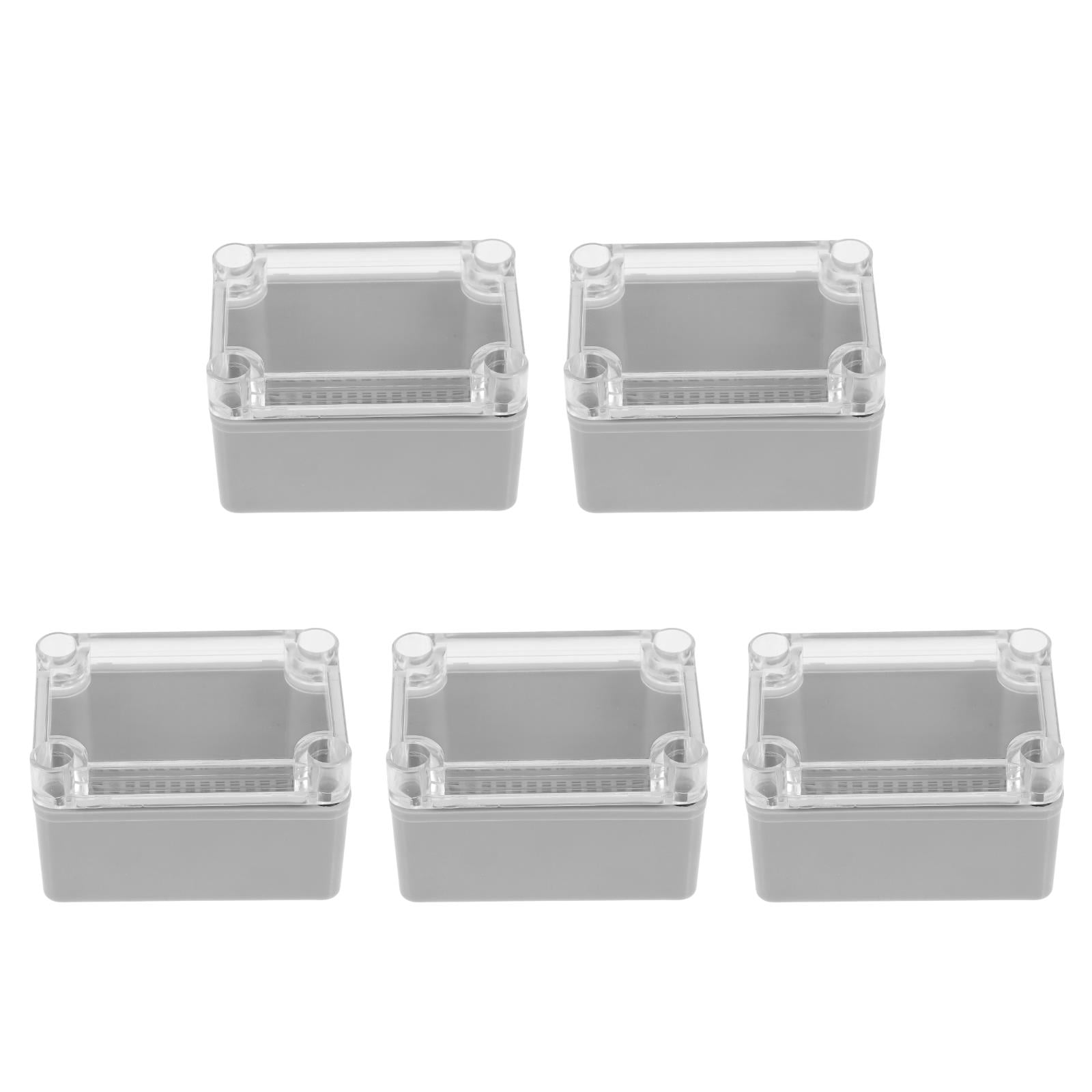 Hemoton 5pcs Junction Box Transparent Cover Waterproof Abs Enclosure ...