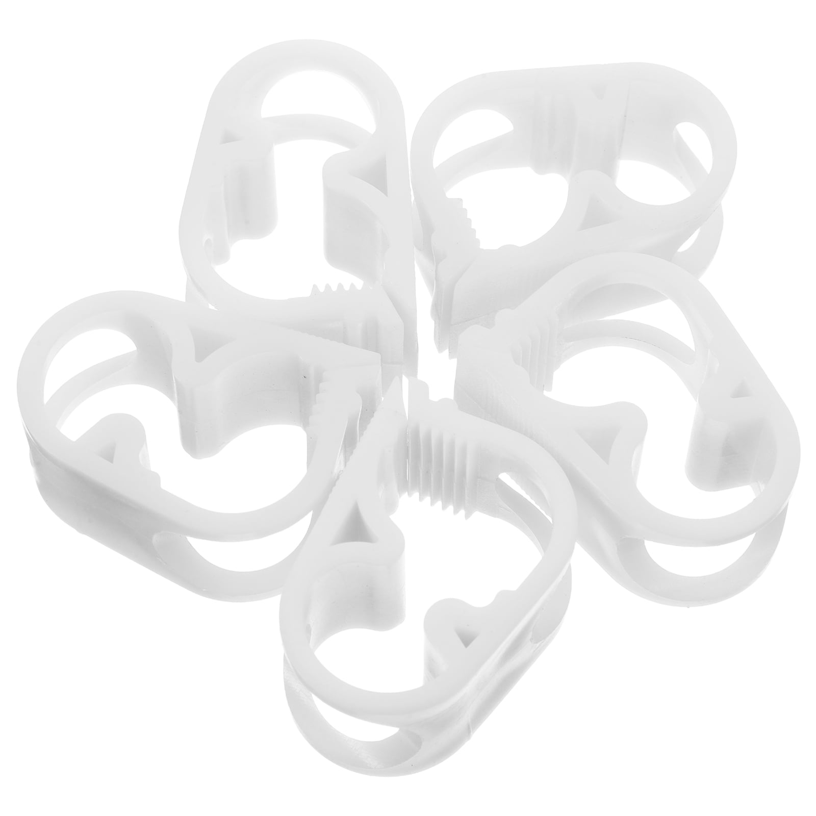 RENACLIPY White POM Hose Clips Clamps 5pcs for Laboratory Liquid ...