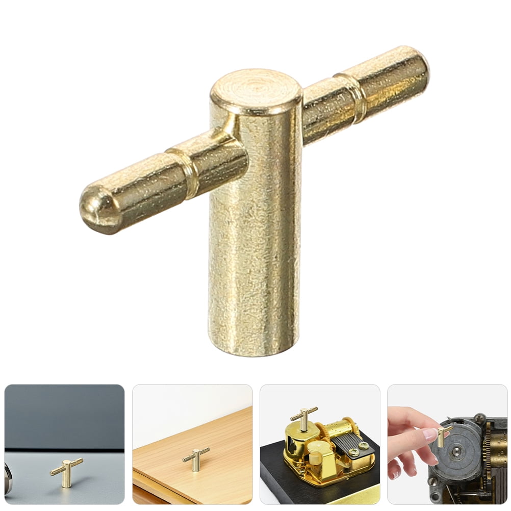 RENACLIPY 5pcs Golden Iron Music Box Winder Replacement Round Knobs ...