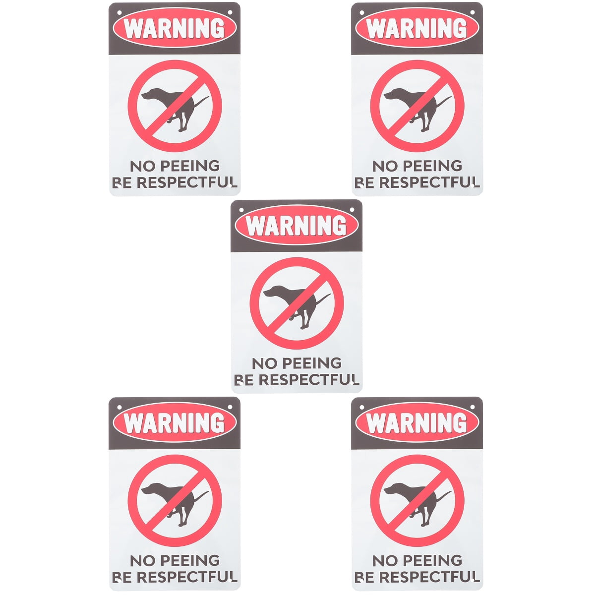 Hemoton 5pcs No Peeing Dog Sign Yard Sign Dog No Peeping Warning Sign ...