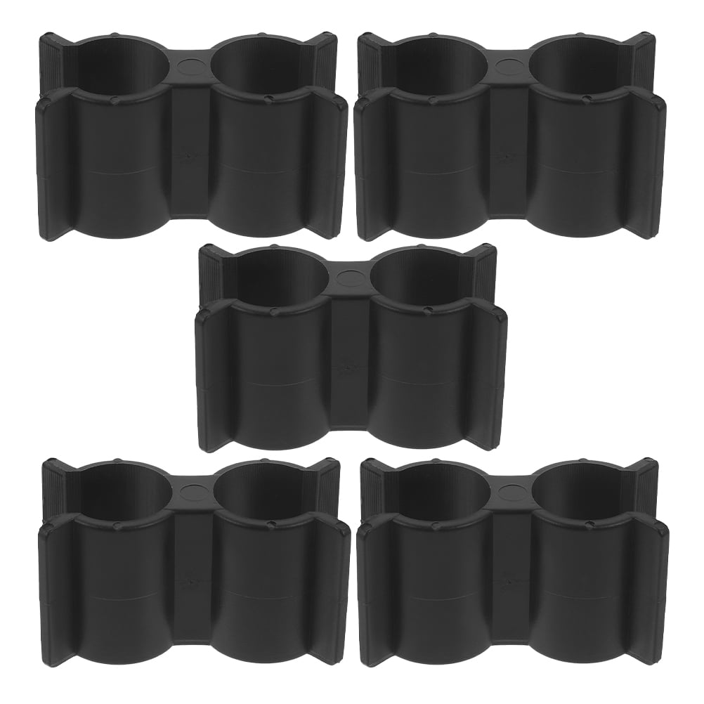 Hemoton 5-Pack Plastic Double Port Pipe Clips, Double Pipe Clamps for ...