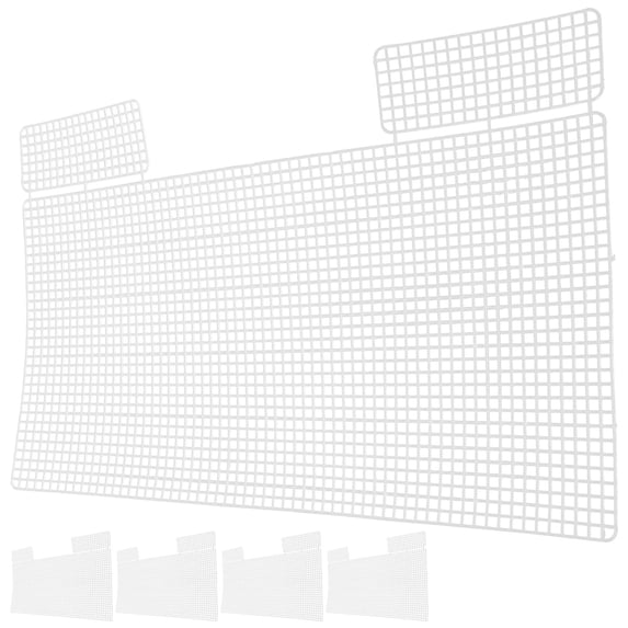 Hemoton 5pcs Plastic Mesh Canvas Sheets Yarn Crafting Mesh Sheets Bag ...