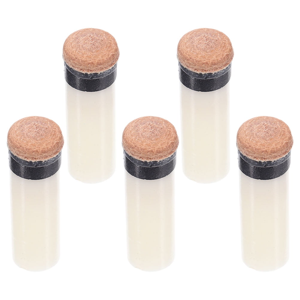 Screw-On Pool Cue Tips Replacement Kit for Billiard Sticks 5 Pieces ...