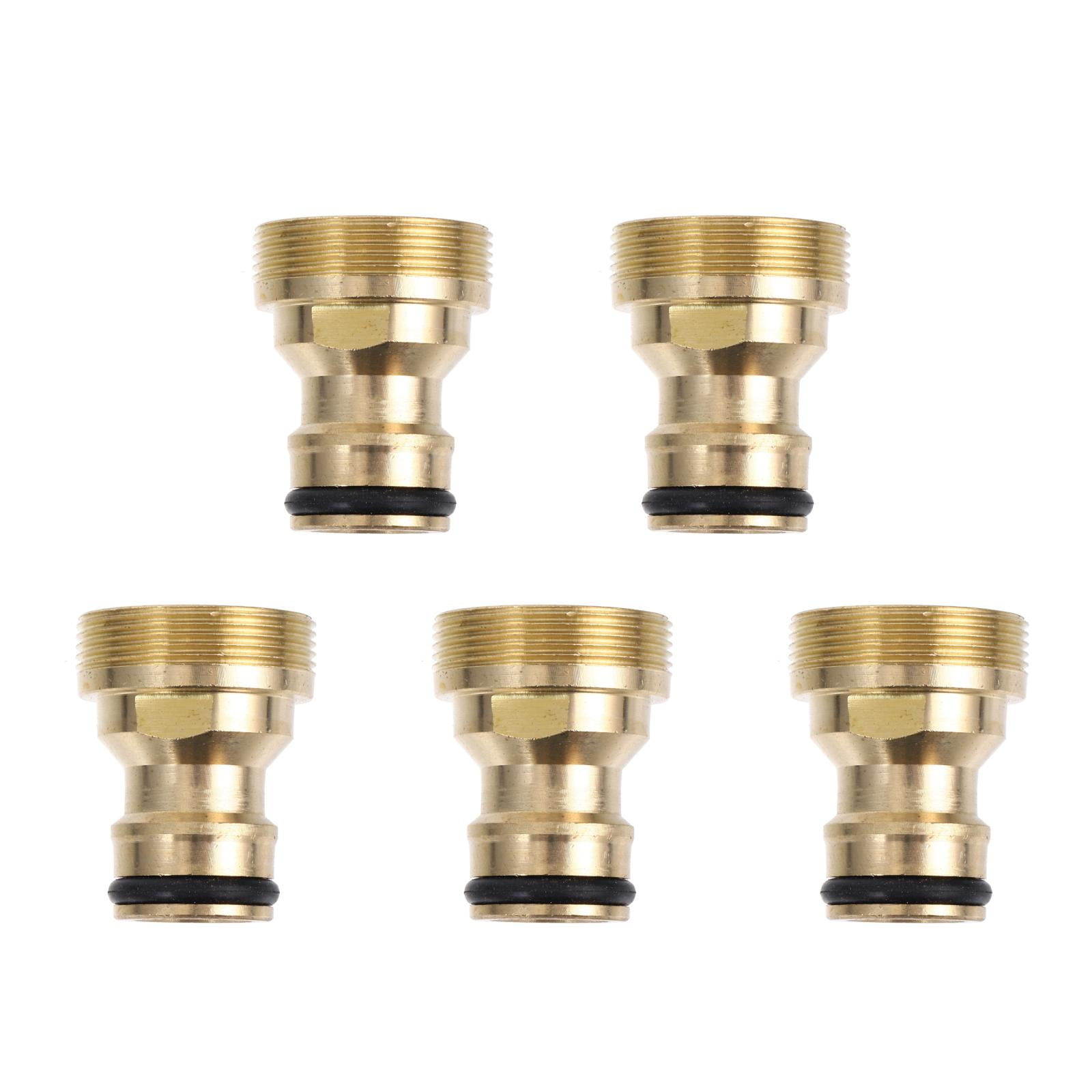 Hemoton 5pcs Quick Connect Adapter Brass Male Thread Faucet Hose Nozzle ...