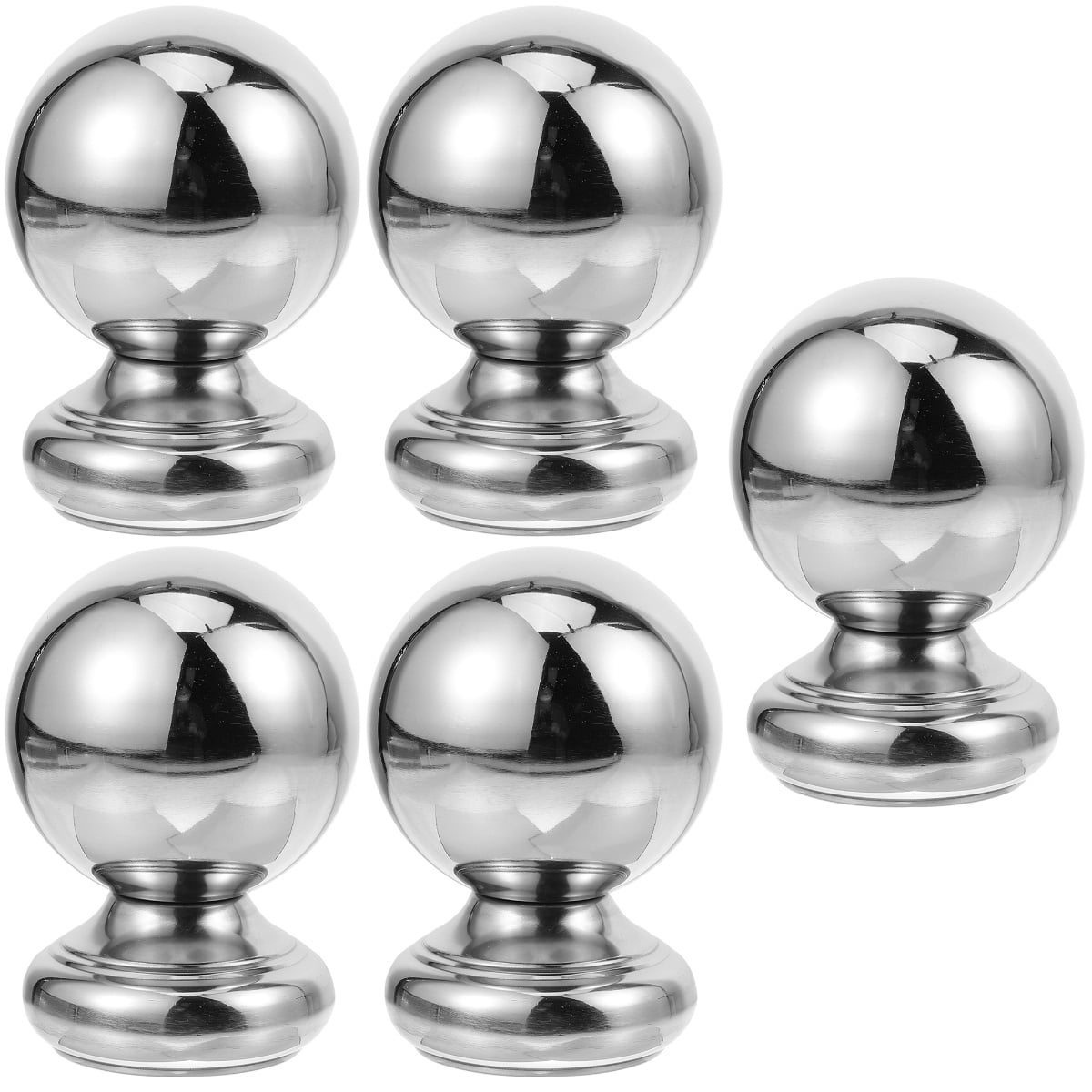 Hemoton 5pcs Railing Ball For Deck Rail 51mm Stainless Steel Handrail ...