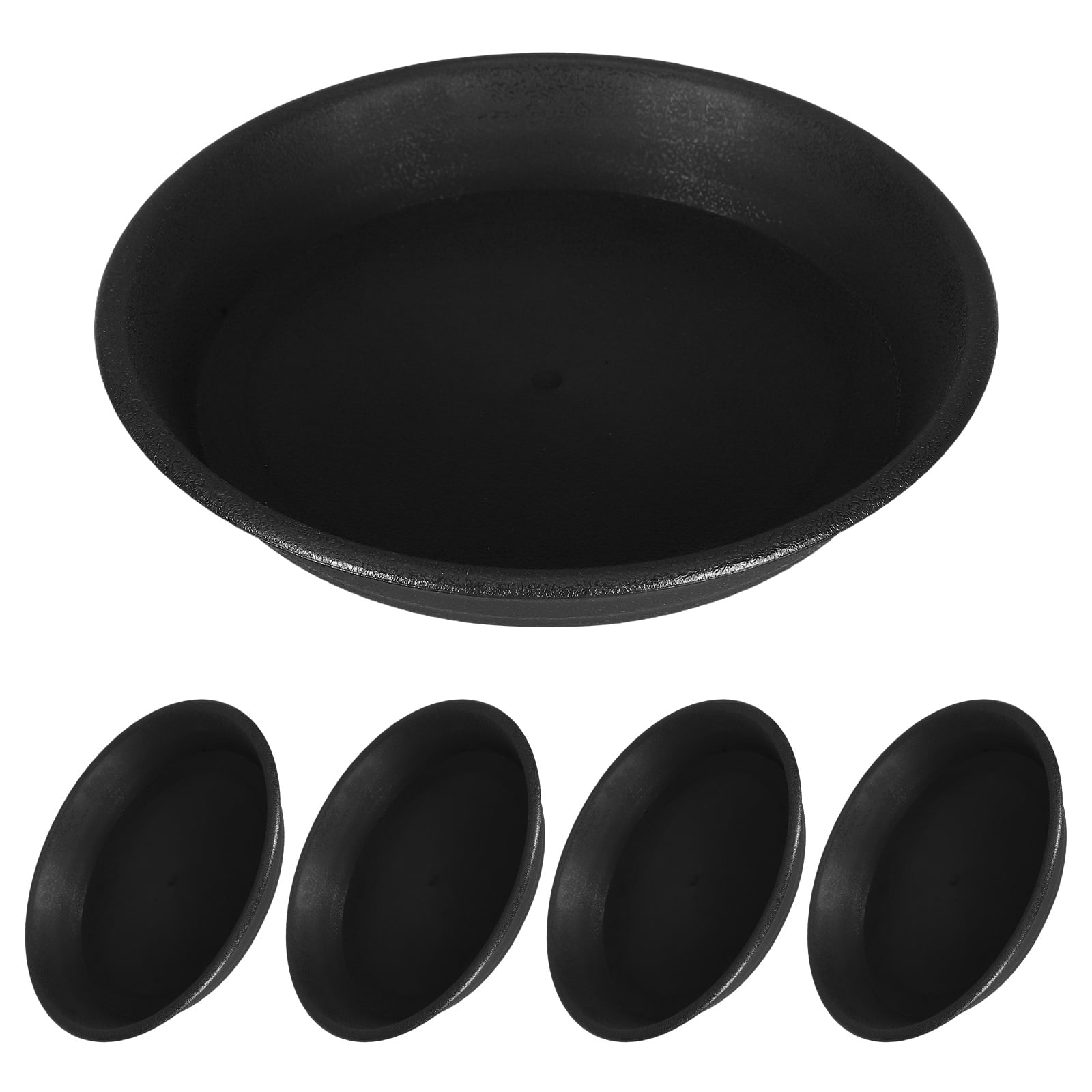 Hemoton 5pcs Round Plant Saucer Tray Thickened Plastic Water Absorber ...