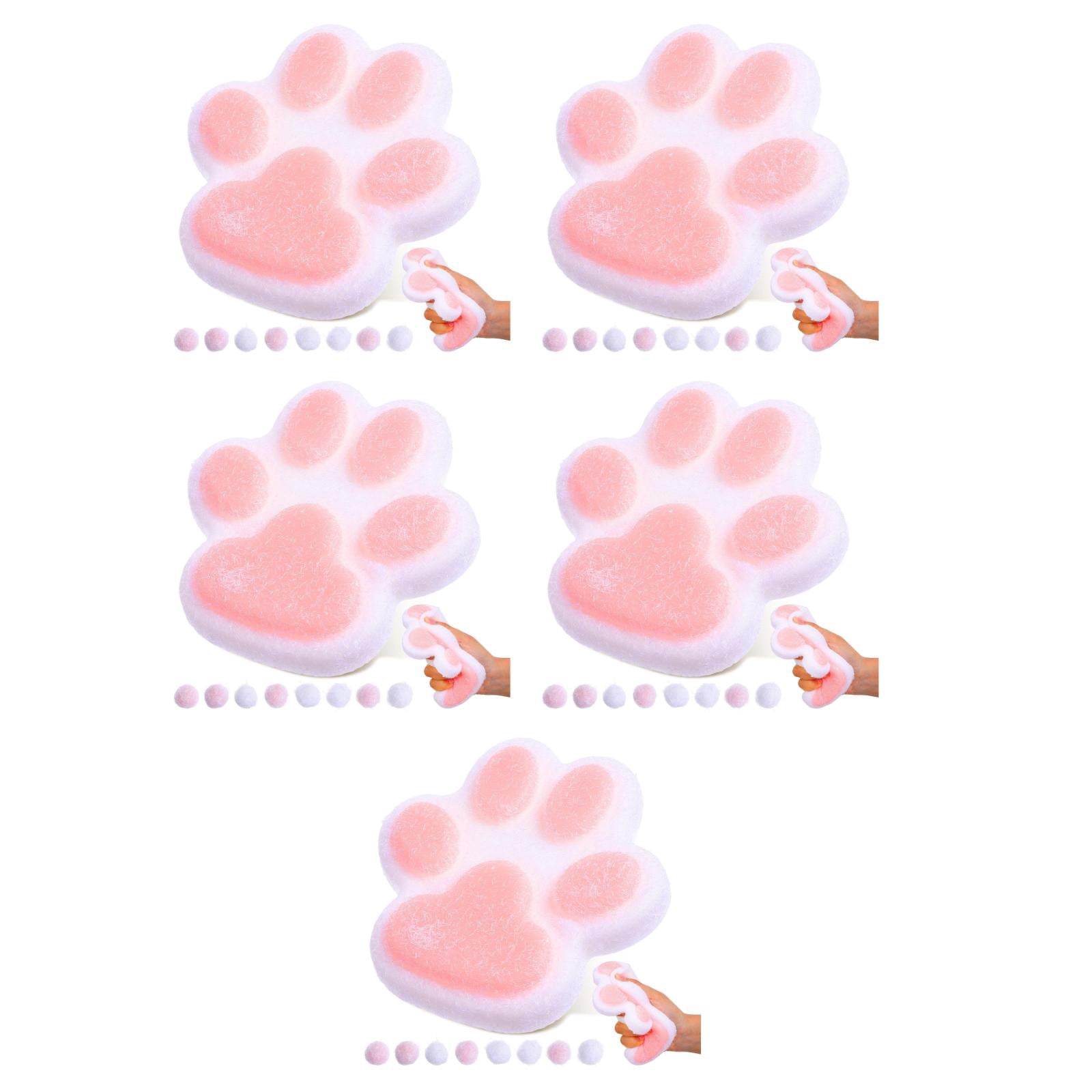 Hemoton 5pcs Squishy Toy Large Paw Shaped Squishy Kids Squeezable Paw ...