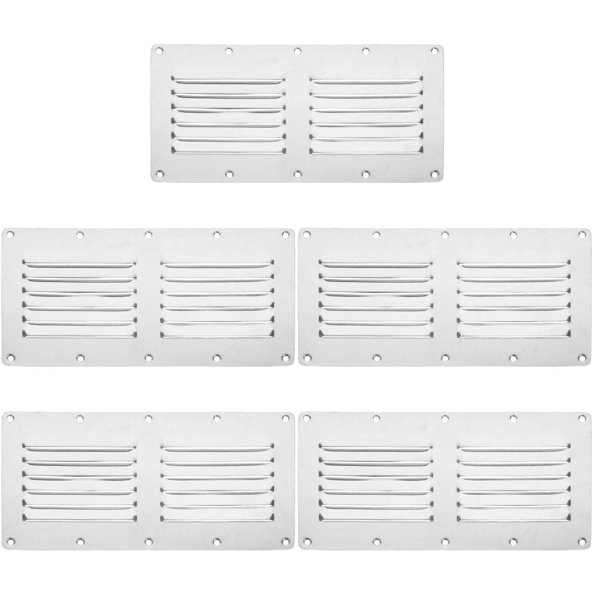Hemoton 5pcs Ventilation Grille Air Vent Cover Stainless Steel Air Vent ...