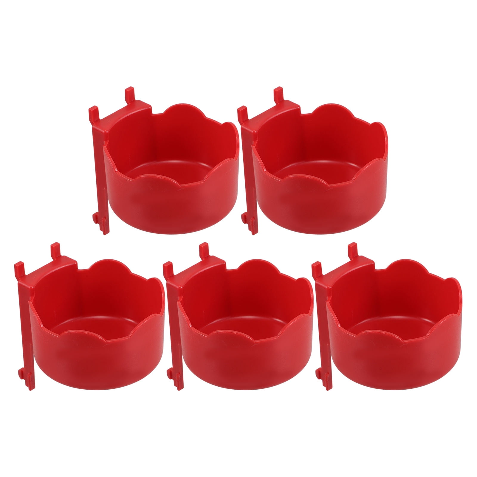 Hytrove Red Plastic Sleek Structure Rack 5Pcs 3.9X3.9X3.5In - Walmart.com