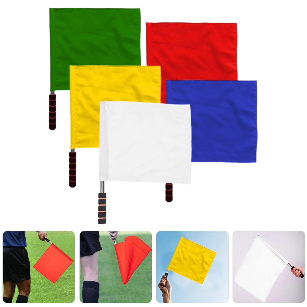 Hemoton 5pcs Warning Signal Flags Traffic Safety Signal Flags Handheld Signal Flags Conduct ...
