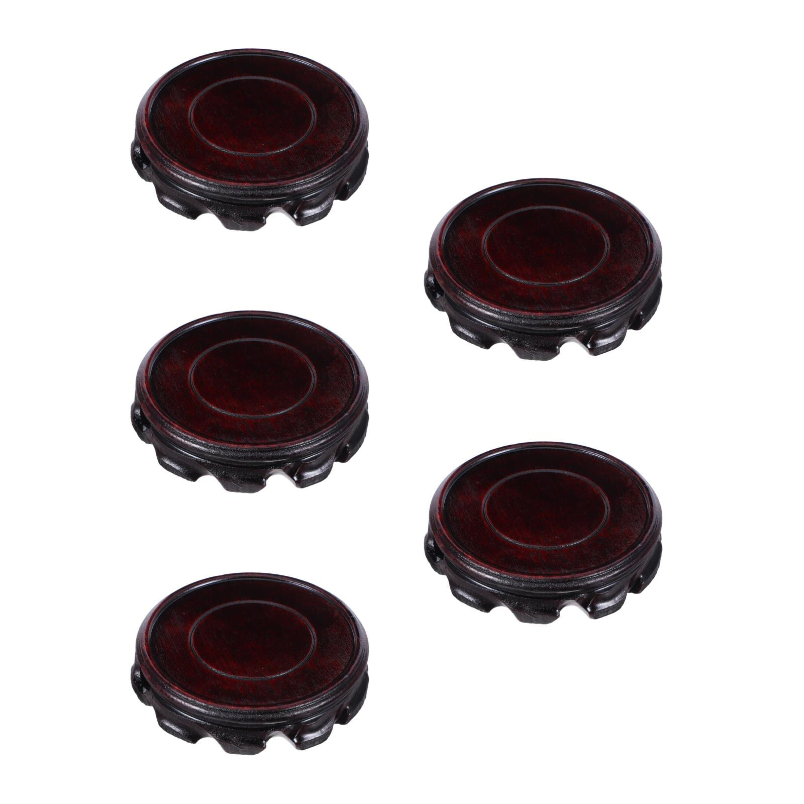 Hemoton 5pcs Wooden Display Stand for Teapots and Vases for Indoor ...
