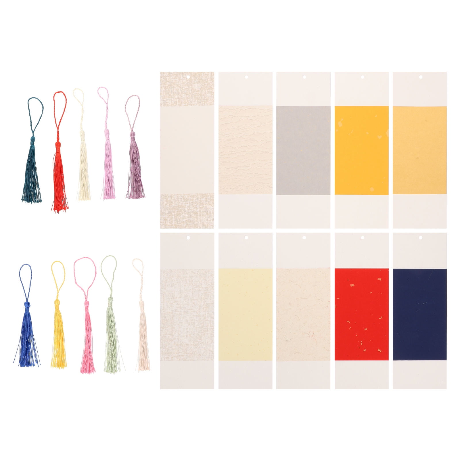 Hemoton 6 Packs of Paper Craftwork Bookmarks DIY Paper Bookmarks Supple ...