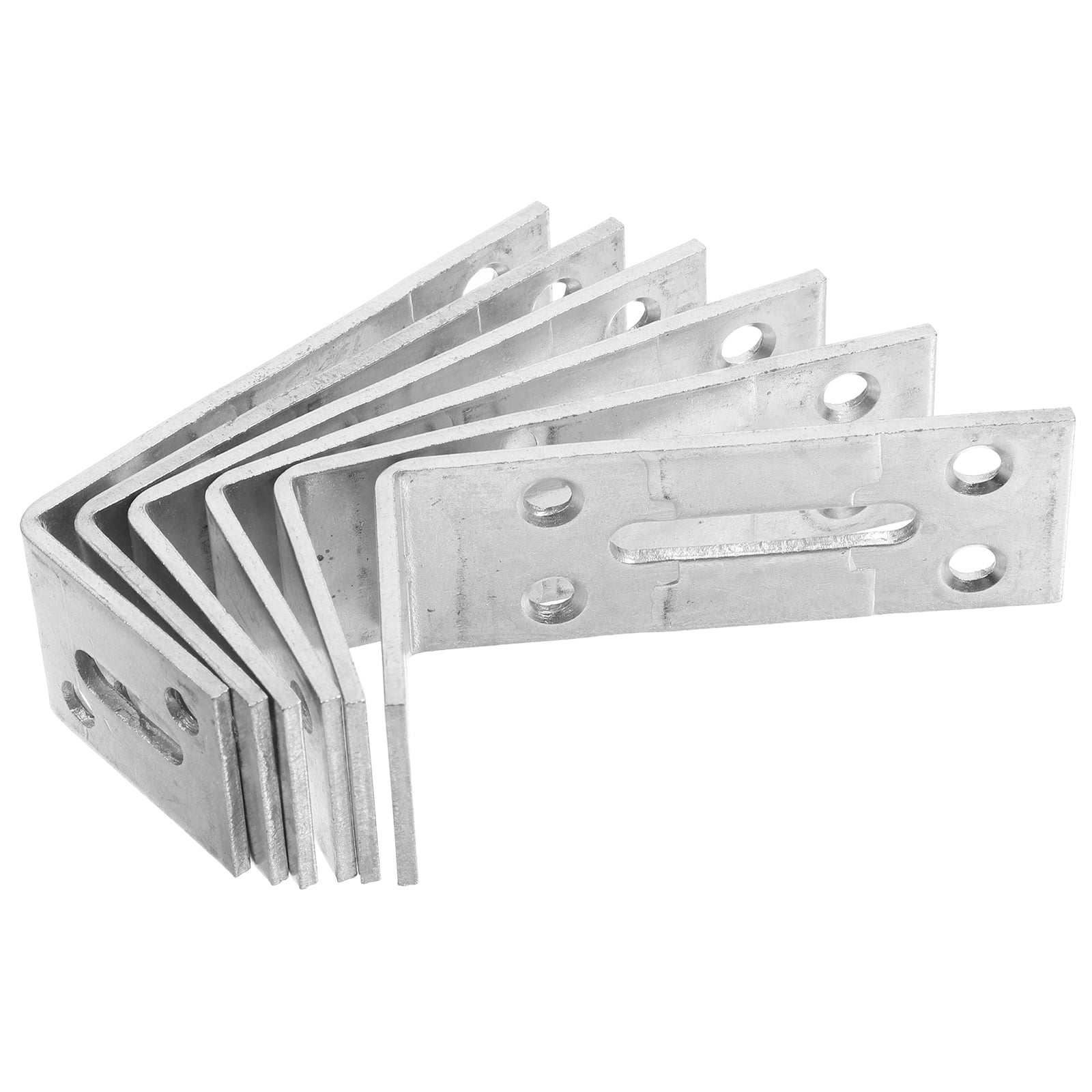 Hemoton 6 Pcs Adjustable Corner Bracket Brackets for Shelves Silver ...
