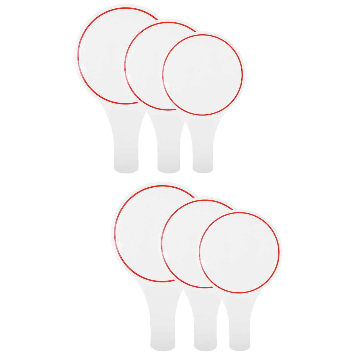 Hemoton 6 Pcs Blank Scoreboard Handheld Scoreboard Judges Writable ...