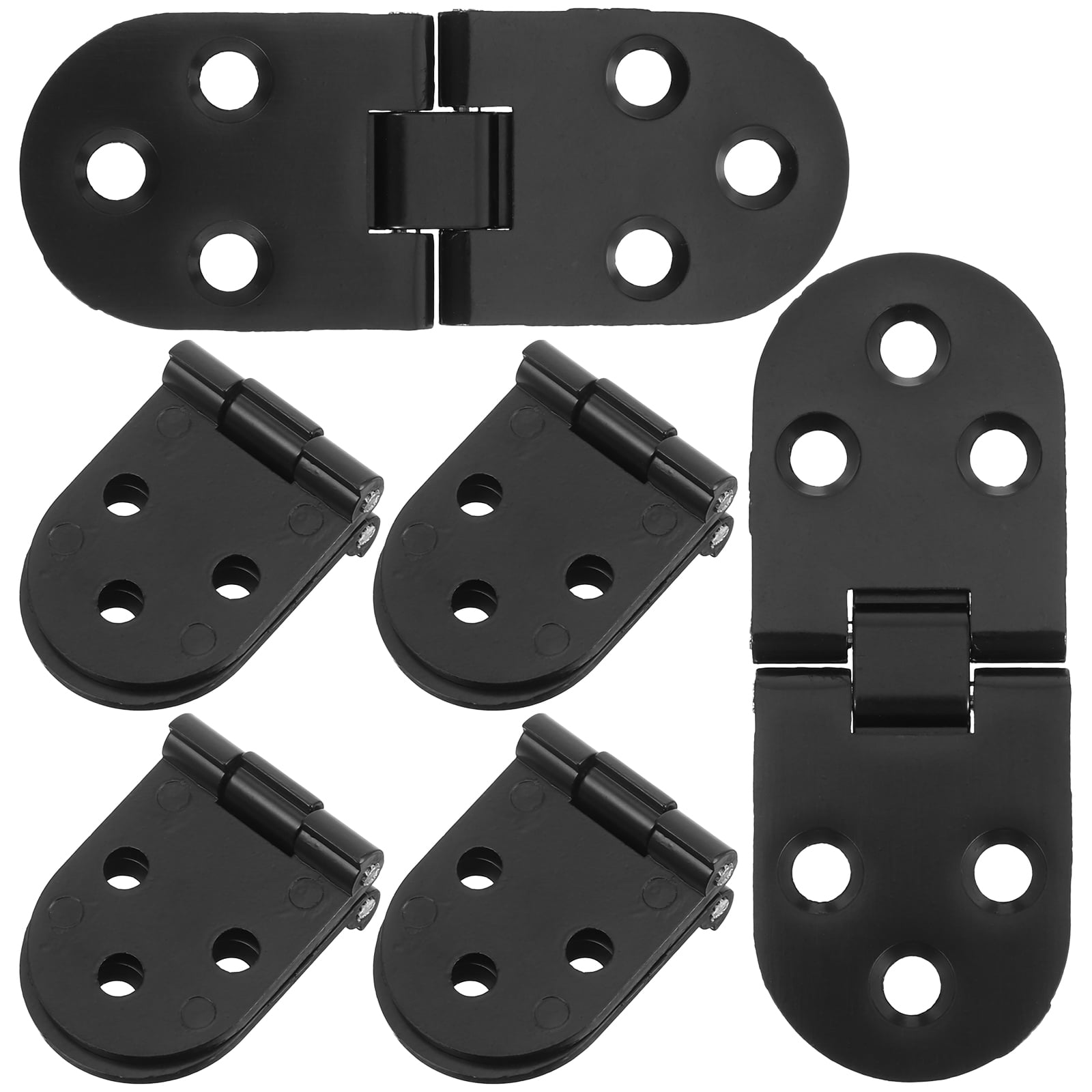 Hemoton 6 Pcs Desk Hinges Drop Front Folding Table Heavy Duty Black ...