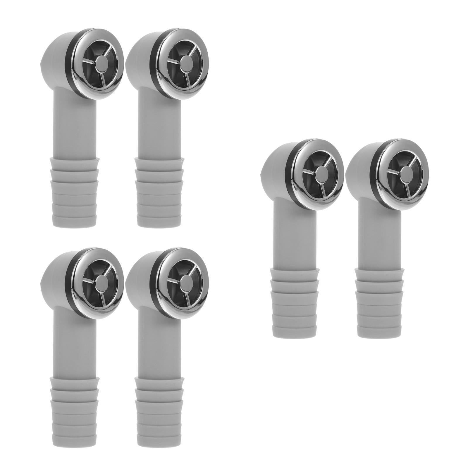 Hemoton 6 Pcs Kitchen Basin Overflow Pipe Kit Round Overflow Head With ...