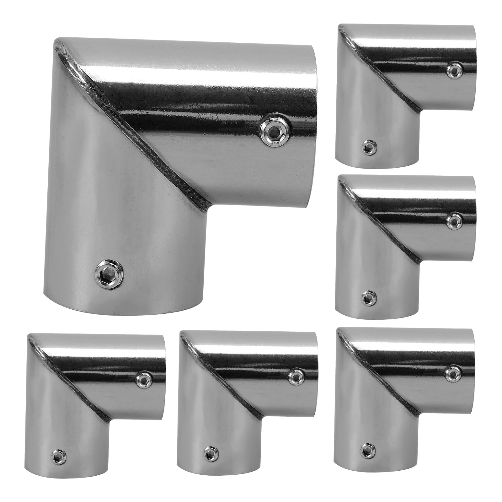 Hemoton 6 Pcs L Shape Clamps Fitting Tools Stainless Steel Corner ...