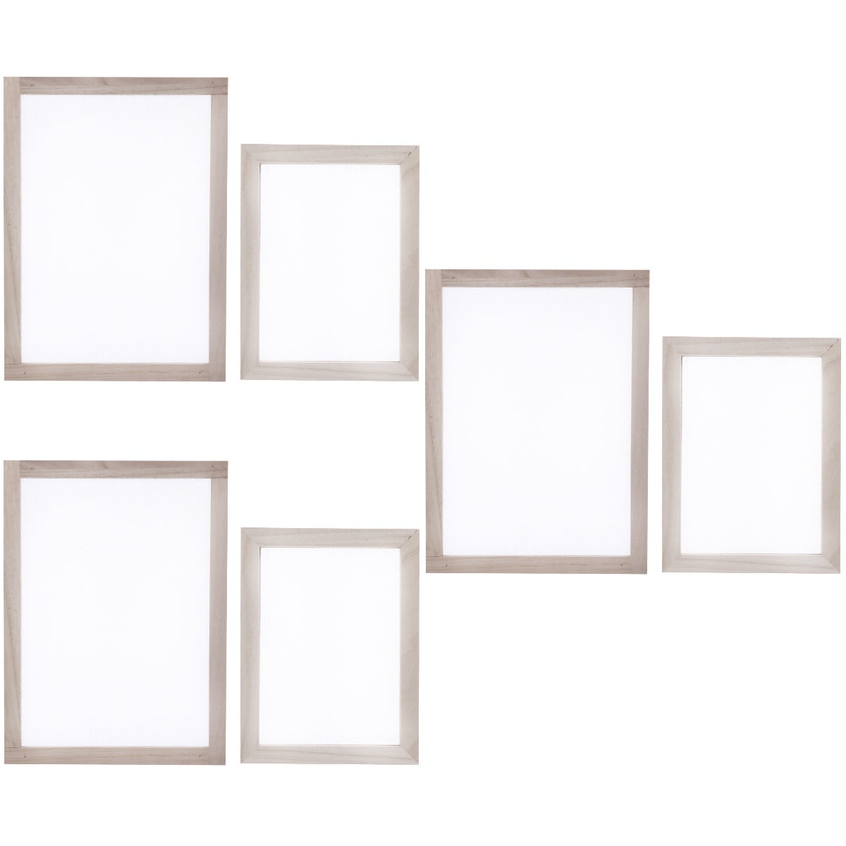 Hemoton 6 Pcs Wooden Paper Making Mould Frame for DIY Paper Craft Tool ...