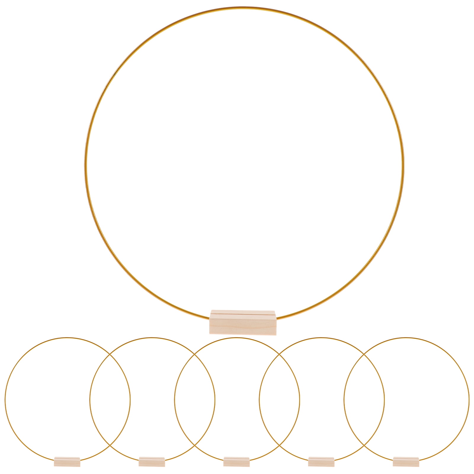 Hemoton 6 Set of Floral Hoops Table Metal Flower Hoops Centerpiece with ...