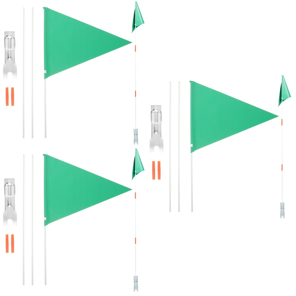 Hemoton 6 Sets of Advertising Bike Flag Cycling Bike Flag Safety ...