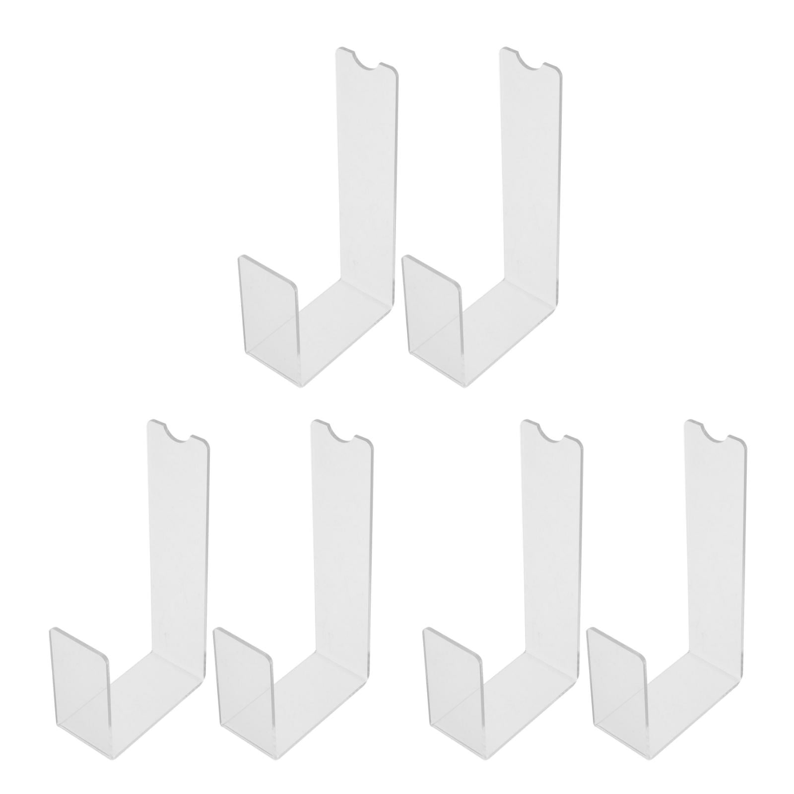 Hemoton 6 pcs Acrylic Shoe Display Stand Retail Shoe Display Rack Clear ...