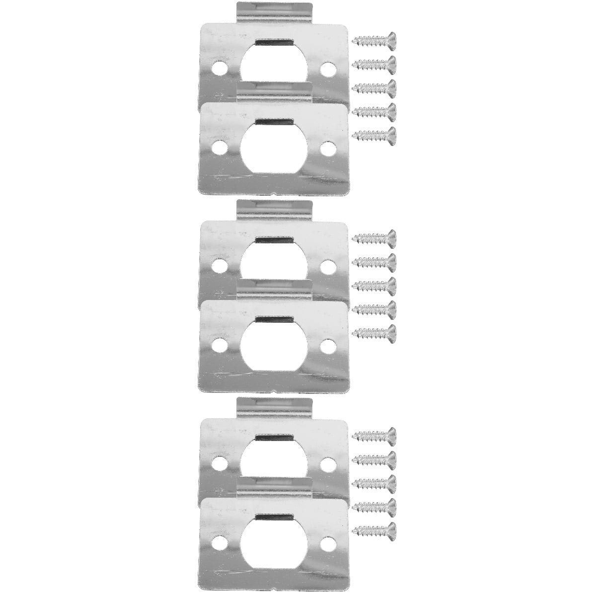 Hemoton 6 pcs Deadbolt Strike Plate Door Reinforcement Plate Deadbolt ...