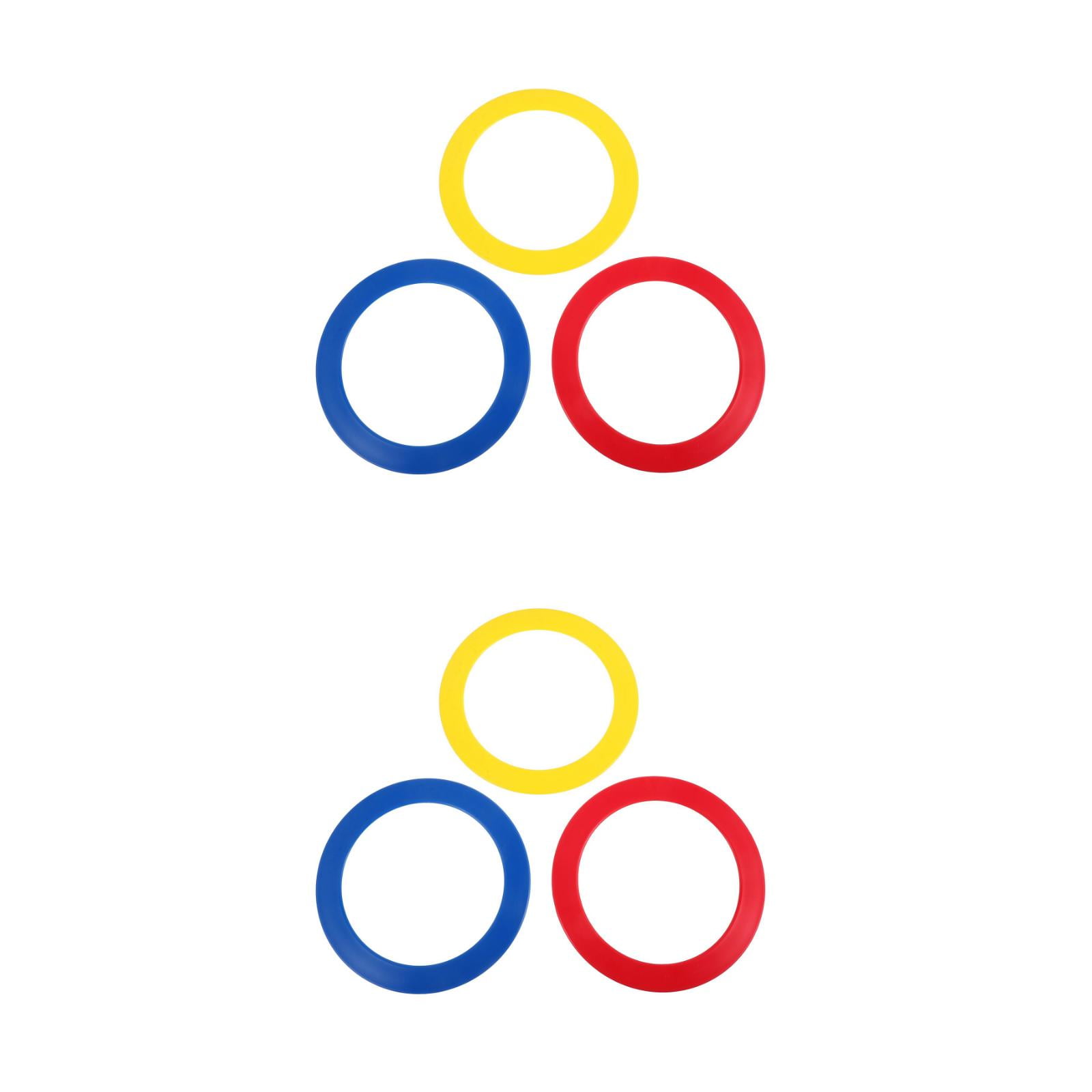 Hemoton 6 pcs Hand Juggling Rings Acrobatic Hand Rings Props Plastic ...